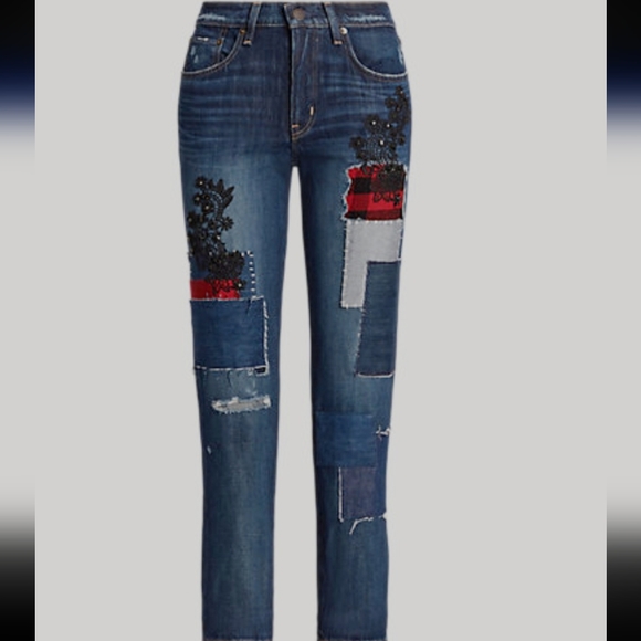 Ralph Lauren | Jeans | Lauren Ralph Lauren Womens Plus Size Patchwork ...
